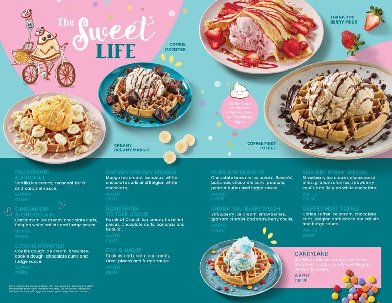 Dessert Only Menu - D Spot Dessert Café