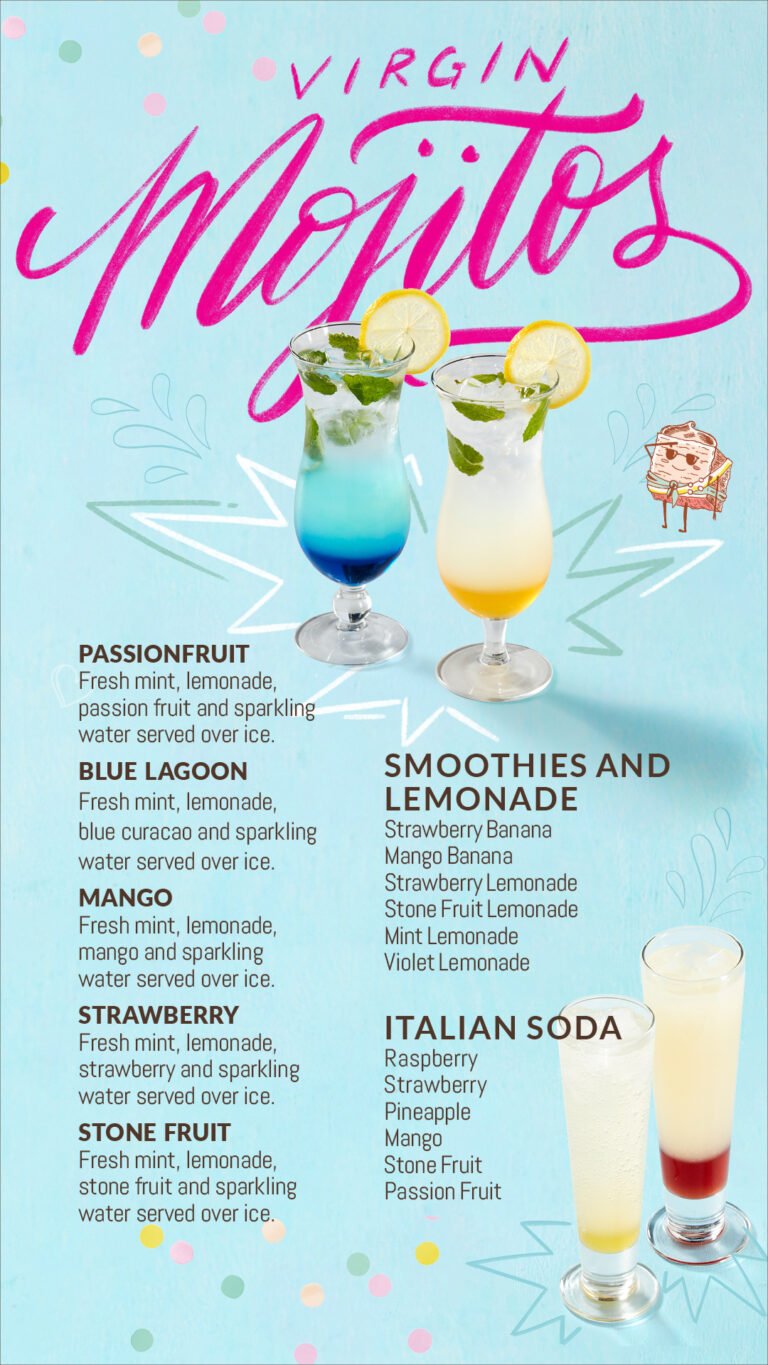 Dessert Only Menu - D Spot Dessert Café