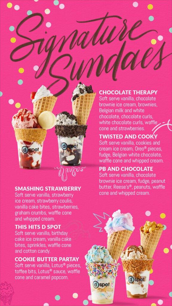 Dessert Only Menu - D Spot Dessert Café