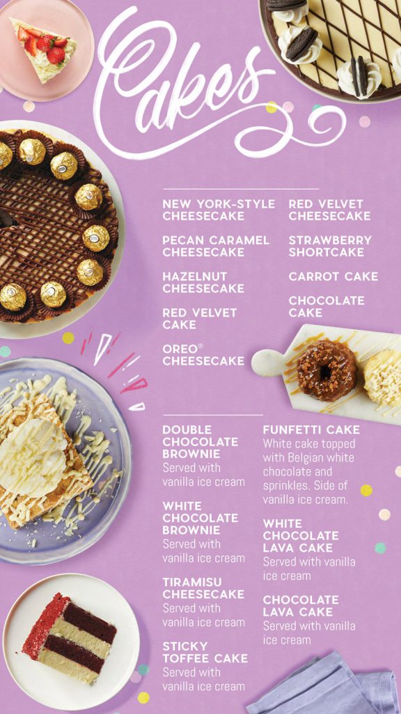 Dessert Only Menu – D Spot Dessert Café